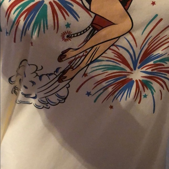 Tops | Sexy Pinup Girl Atomic Tees Fireworks | Poshmark